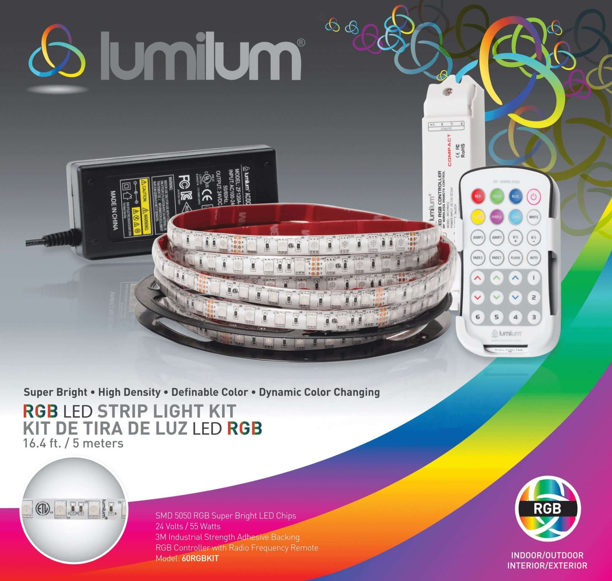 RGB LED Tape Light Kit | LED Lights with Remote – Lumilum